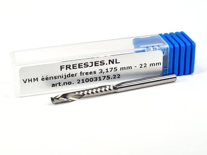 VHM éénsnijder frees 3,175x22 mm