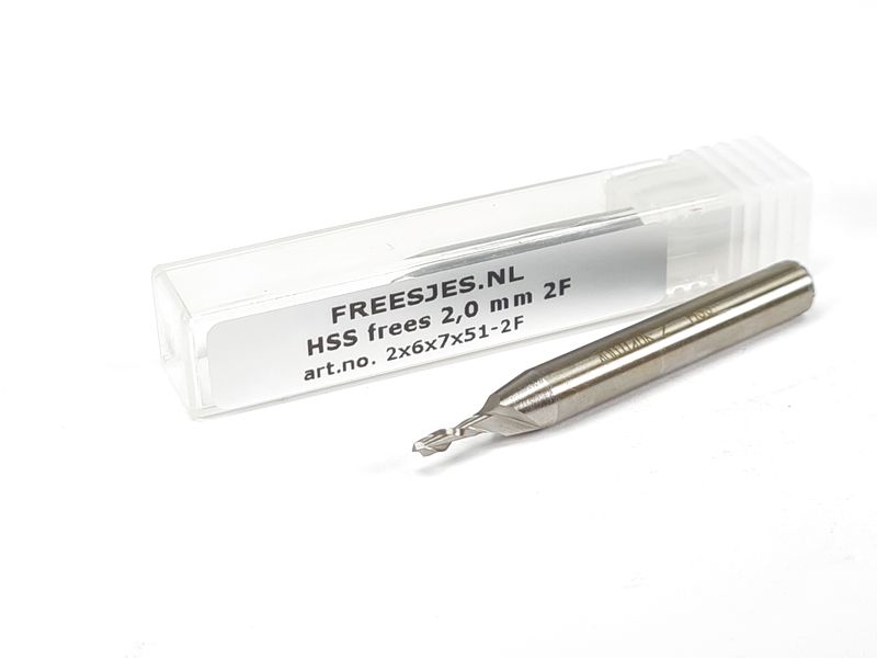 HSS frees 2,0 mm 2F